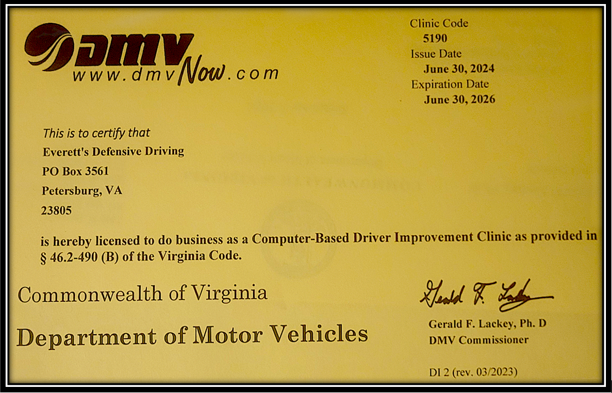 Welcome To Your Online Driving Test -- Please Select Your School